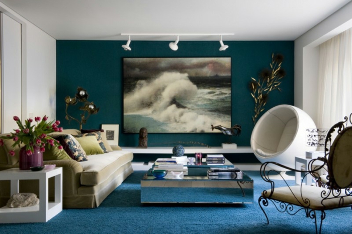 40 attraktive Bilder fürs Wohnzimmer - Archzine.net