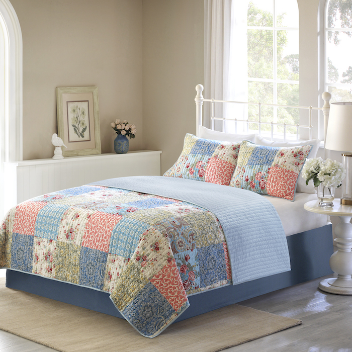 Wie nähe ich eine Patchworkdecke?