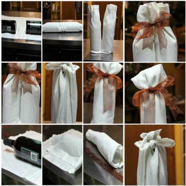 Flasche verpacken – kreatives und originalles Geschenk