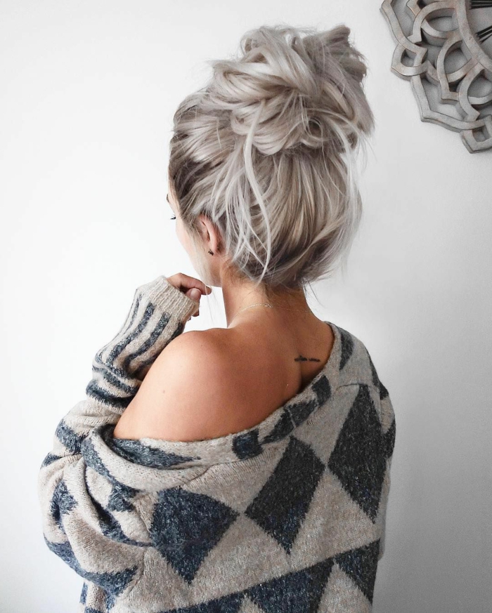 Viele Ideen und Anleitungen für Frisur: Messy Dutt