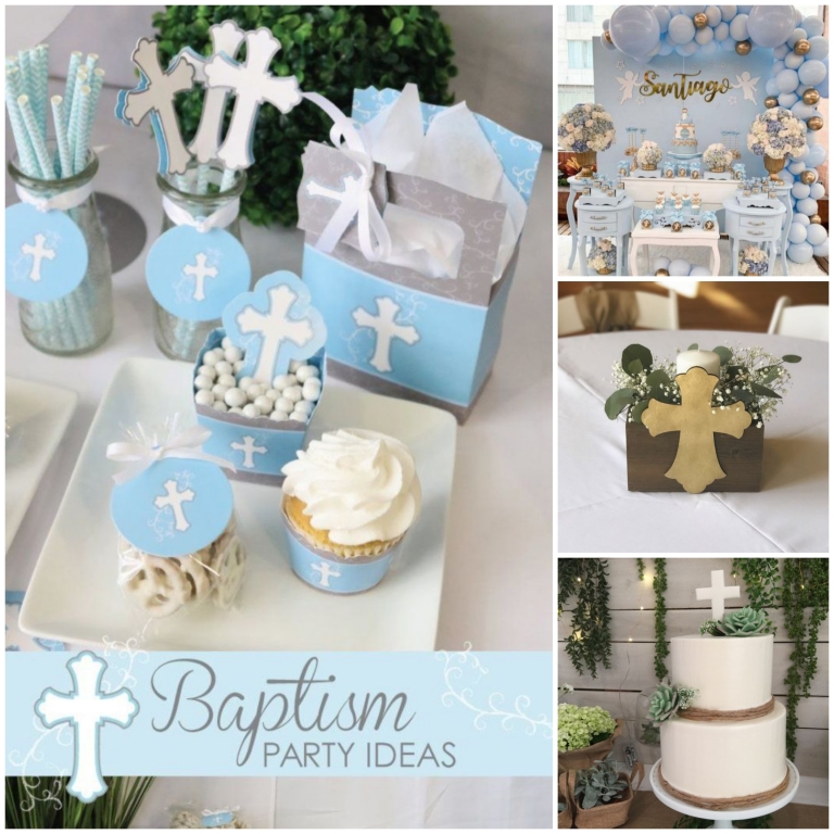 Moderne Ideen für Taufe Deko!