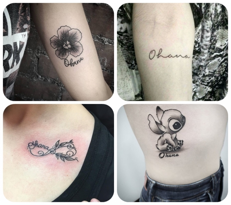 1001 + Ideen und Inspirationen für ein Ohana Tattoo