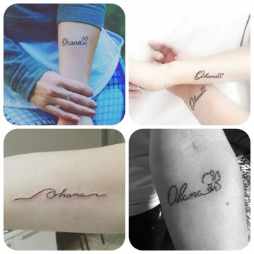Ohana Heisst Familie Tattoo
