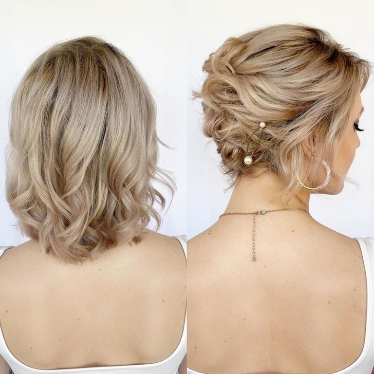 Hochsteckfrisuren Kurzes Haar